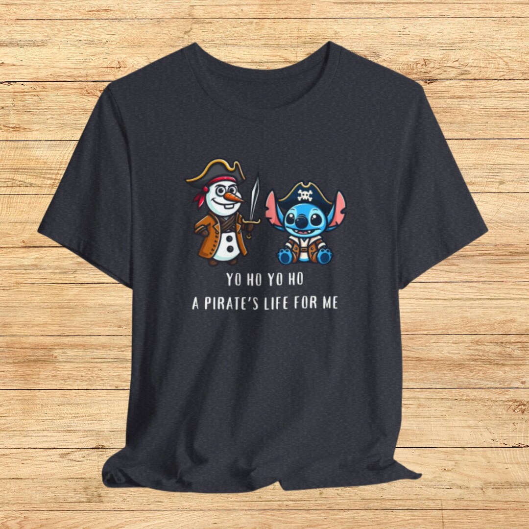 Stitch and Olaf Pirate Disney Shirt - Etsy