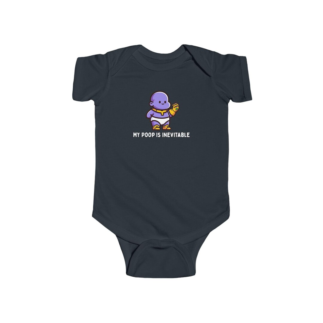 Thanos Baby Bodysuit, Poop is Inevitable, Baby Shower Gift, Newborn ...