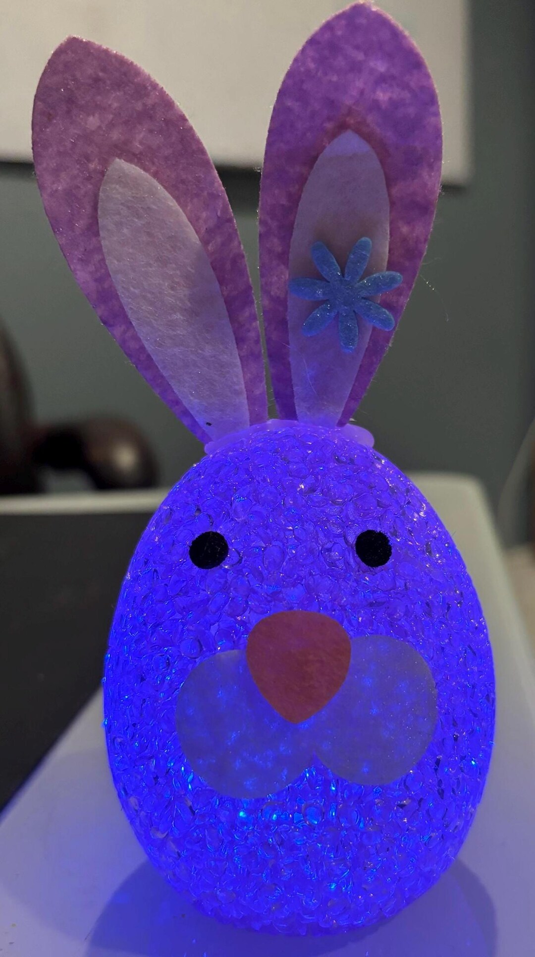 Y2K Color Changing Bunny Night Light – Jelly Style LED Easter Rabbit ...