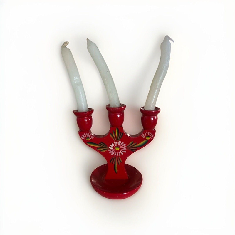 Red Candelabra Swedish - Etsy