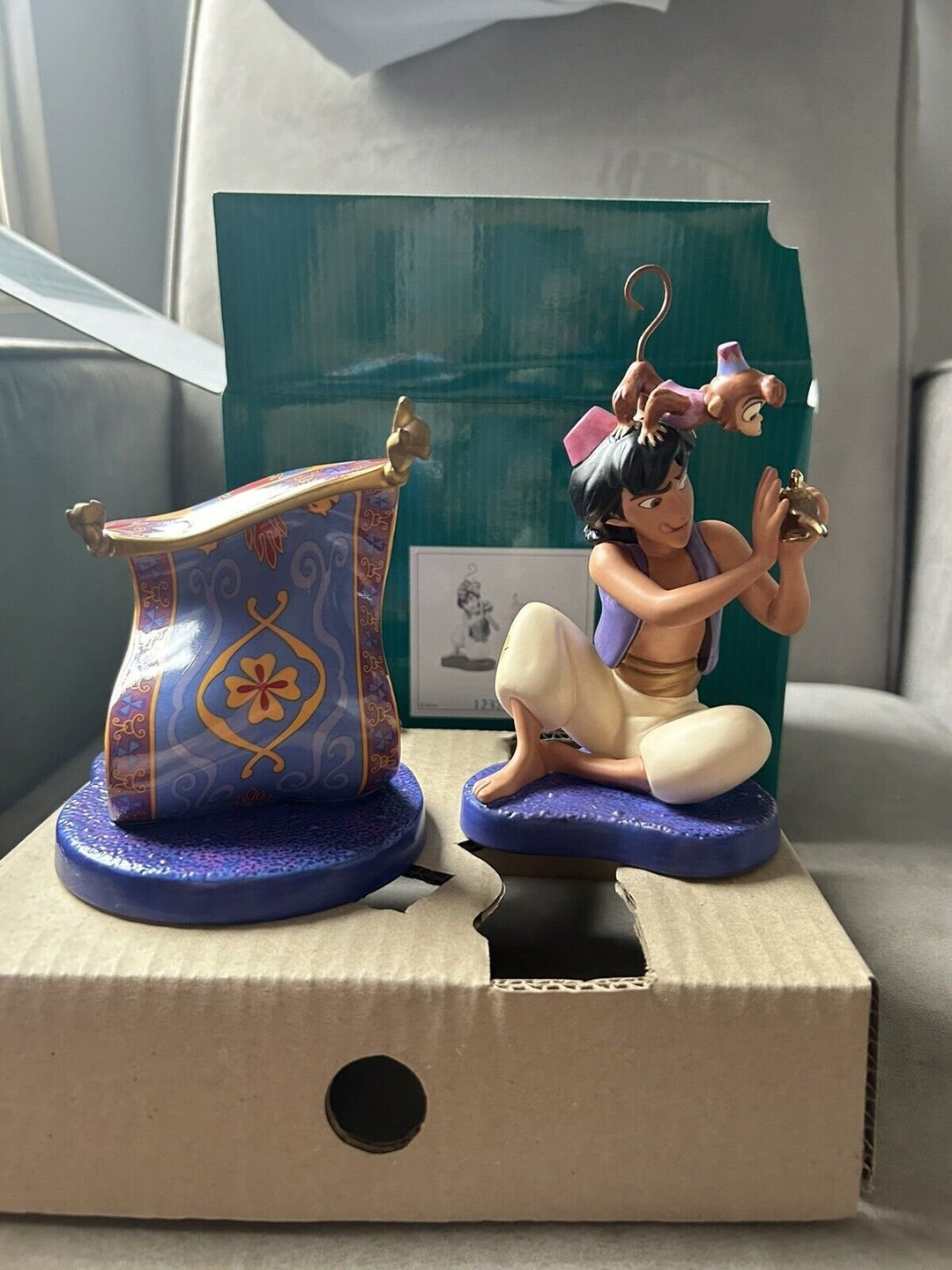 WDCC "legend of the Lamp" Aladdin, Abu and Magic Carpet Figurine in Box ...