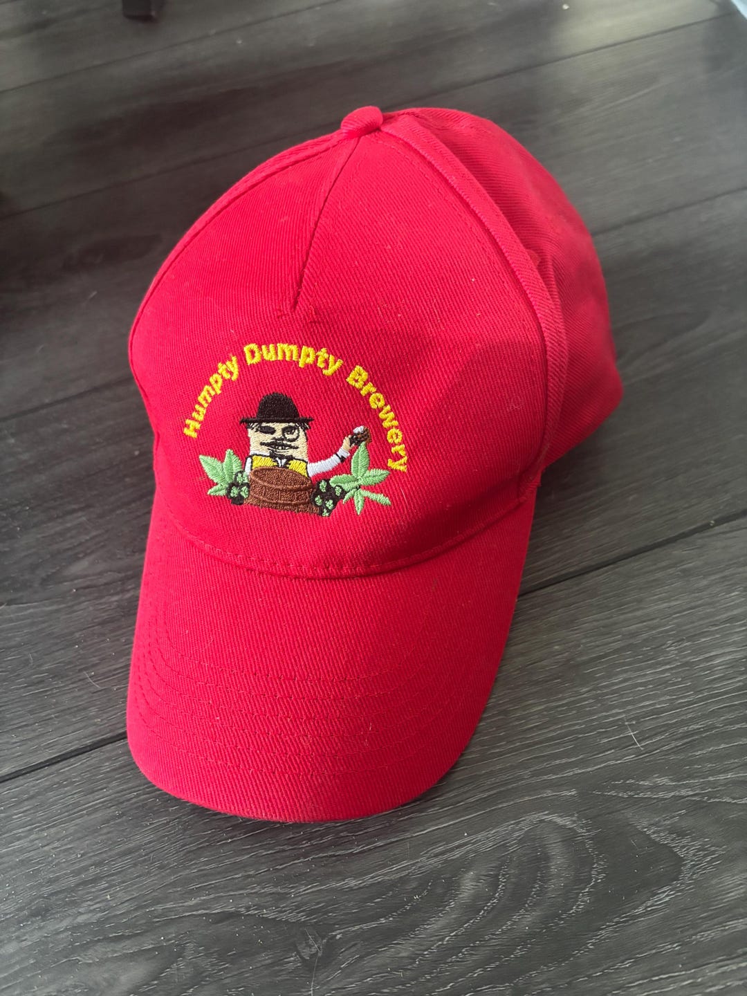 Red Humpty Dumpty Brewery Dad Hat – Embroidered Beer Lover Cap - Etsy