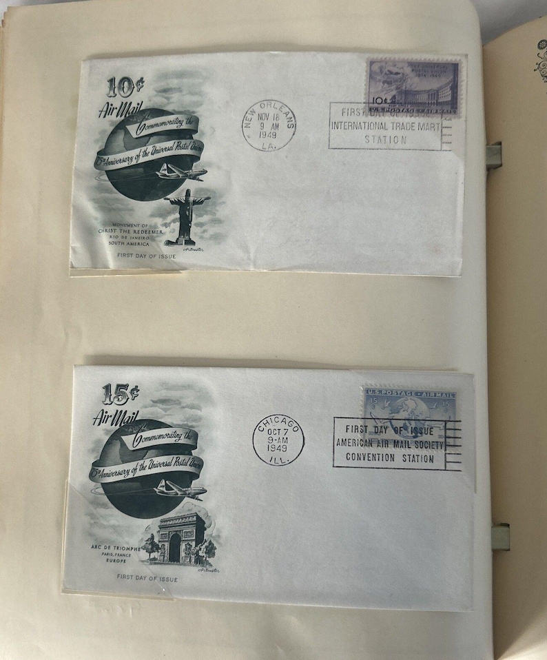 Vintage US Stamp Album – 1944-1954 First Day Covers, 100+ Pages - Etsy