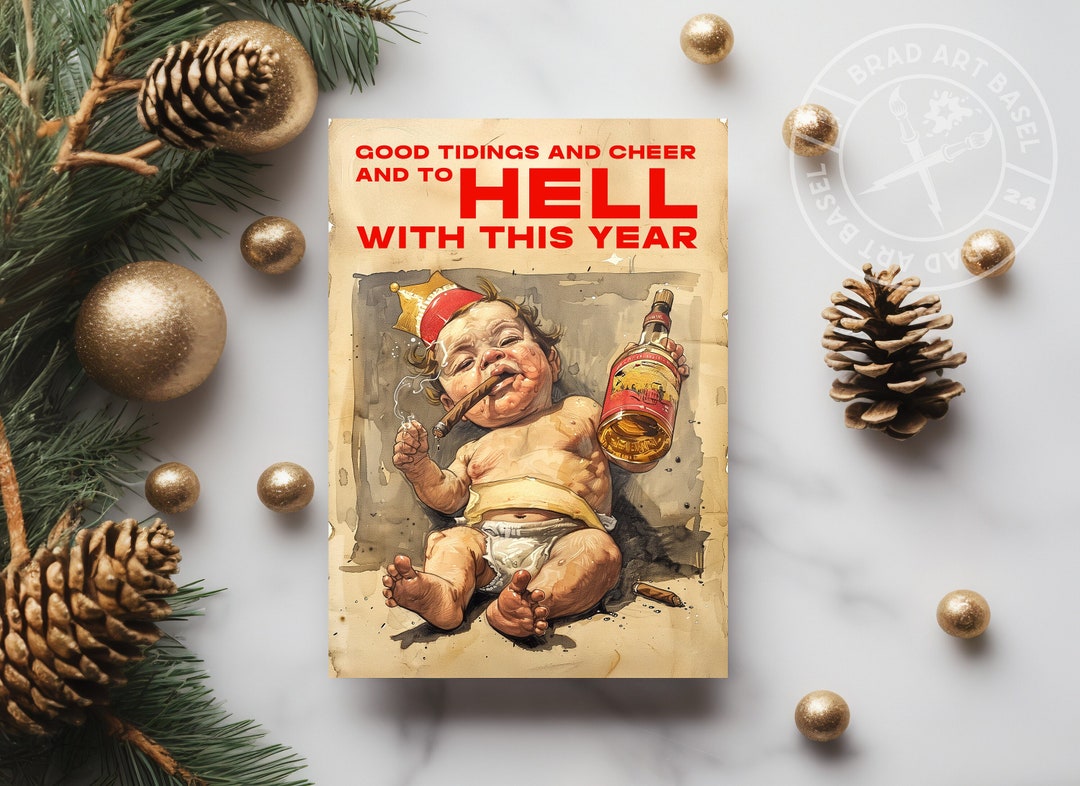 Funny New Year Card: Sarcastic Holiday Greeting, Adult Humor - Etsy