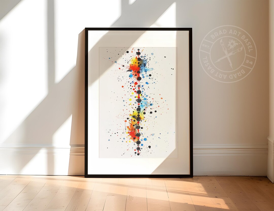 Colorful Pop Art Watercolor Painting: Modern Home Decor Print or Canvas ...