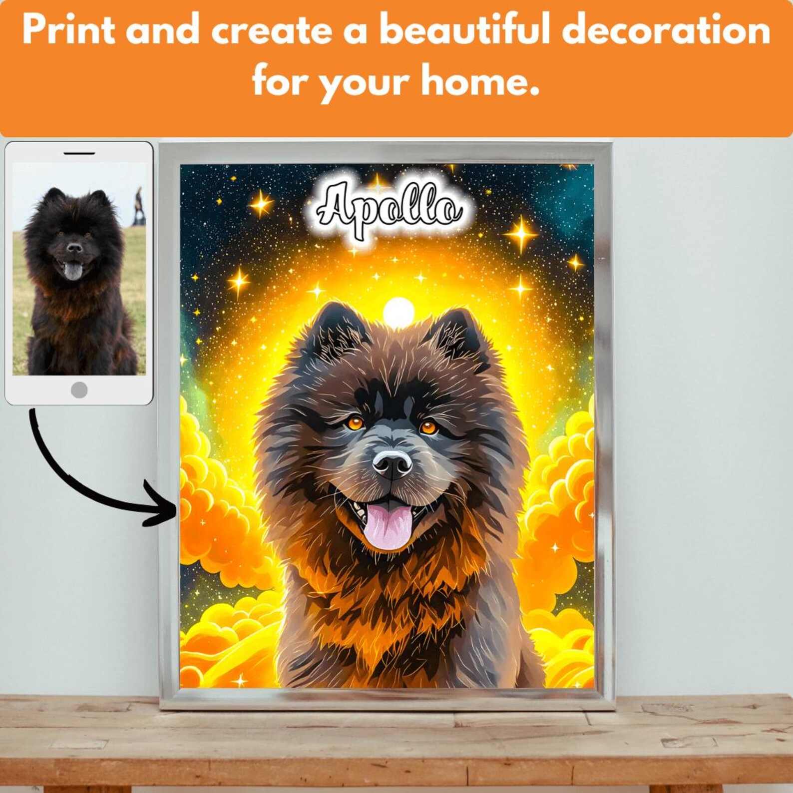 Custom Pet Portraits From Pet Photos Personalized Digital Art for Cats ...