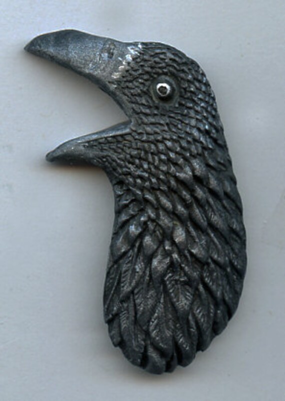 Black Polymer Clay Crow or Raven Cab BLRV 1 - Etsy