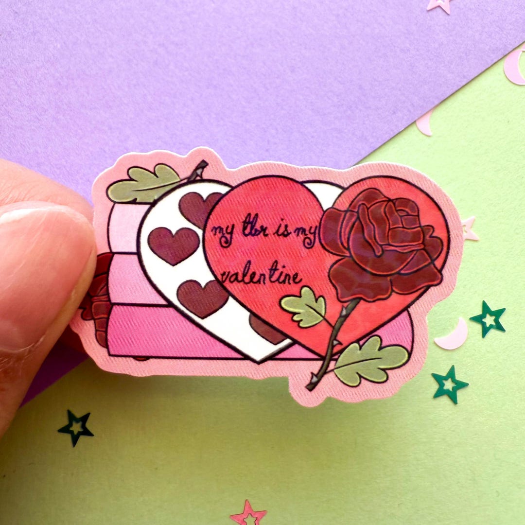 Tbr Valentine Chocolate Sticker, Cute Stickers, Planner Stickers ...
