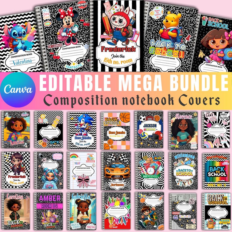 Composition Notebook Covers - Etsy