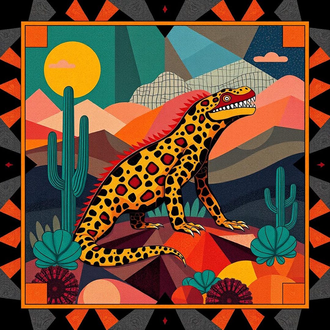 Gila Monster, a Large Format Diamond Painting Kit, a Diamond Art ...