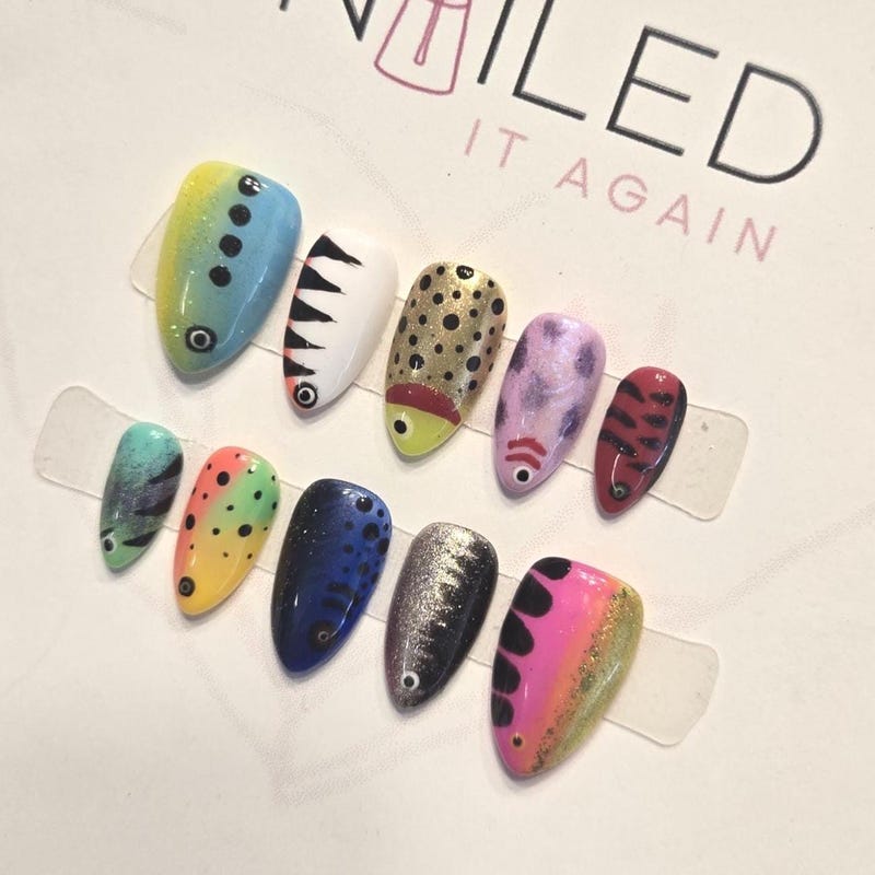 Fishing Lure Nails - Etsy