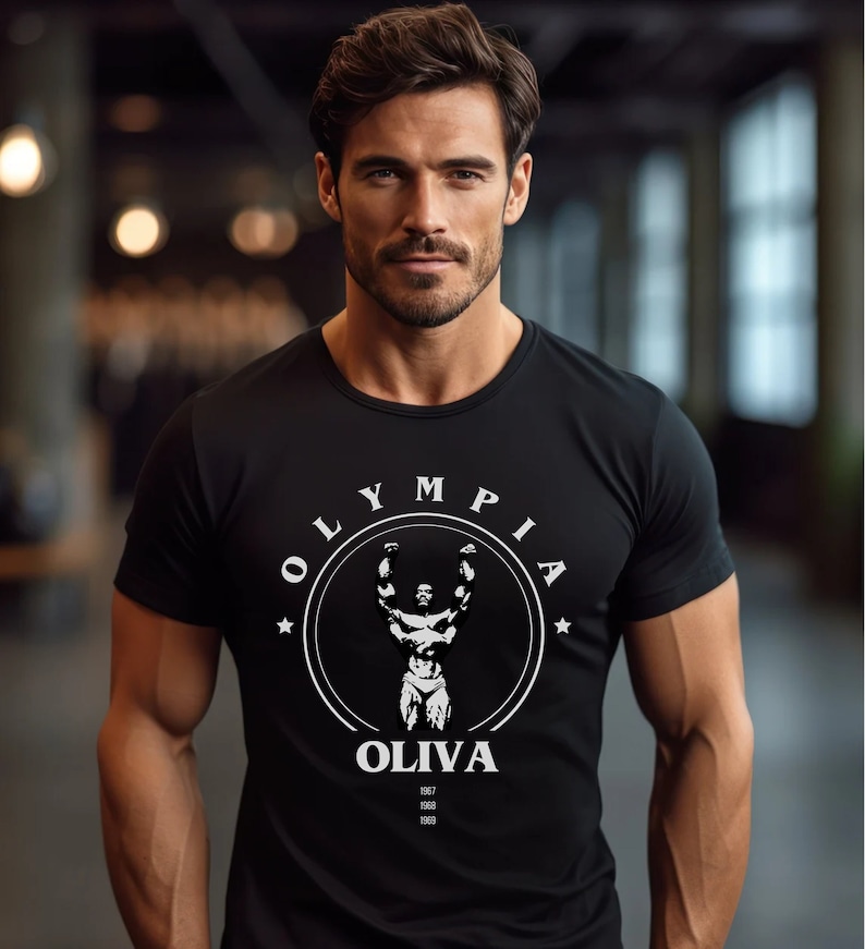 Sergio Oliva Mr. Olympia Bodybuilding T-shirt Oversized Gym Art Gift ...