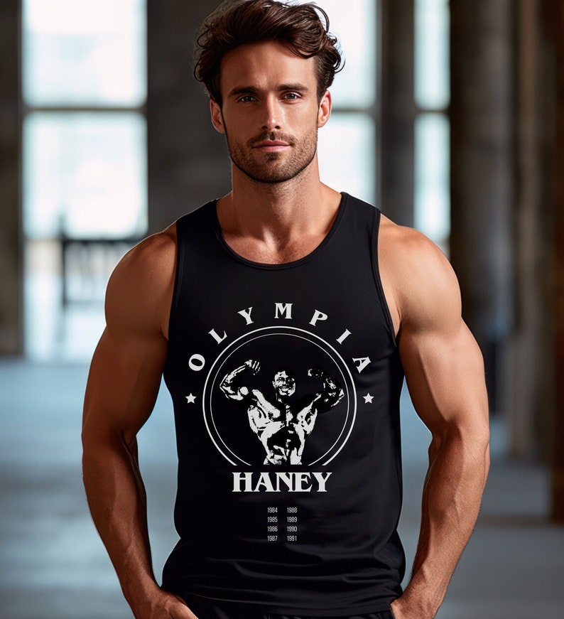 Lee Haney Mr. Olympia Bodybuilding T-shirt Tank Top Gym Art Gift 100% ...