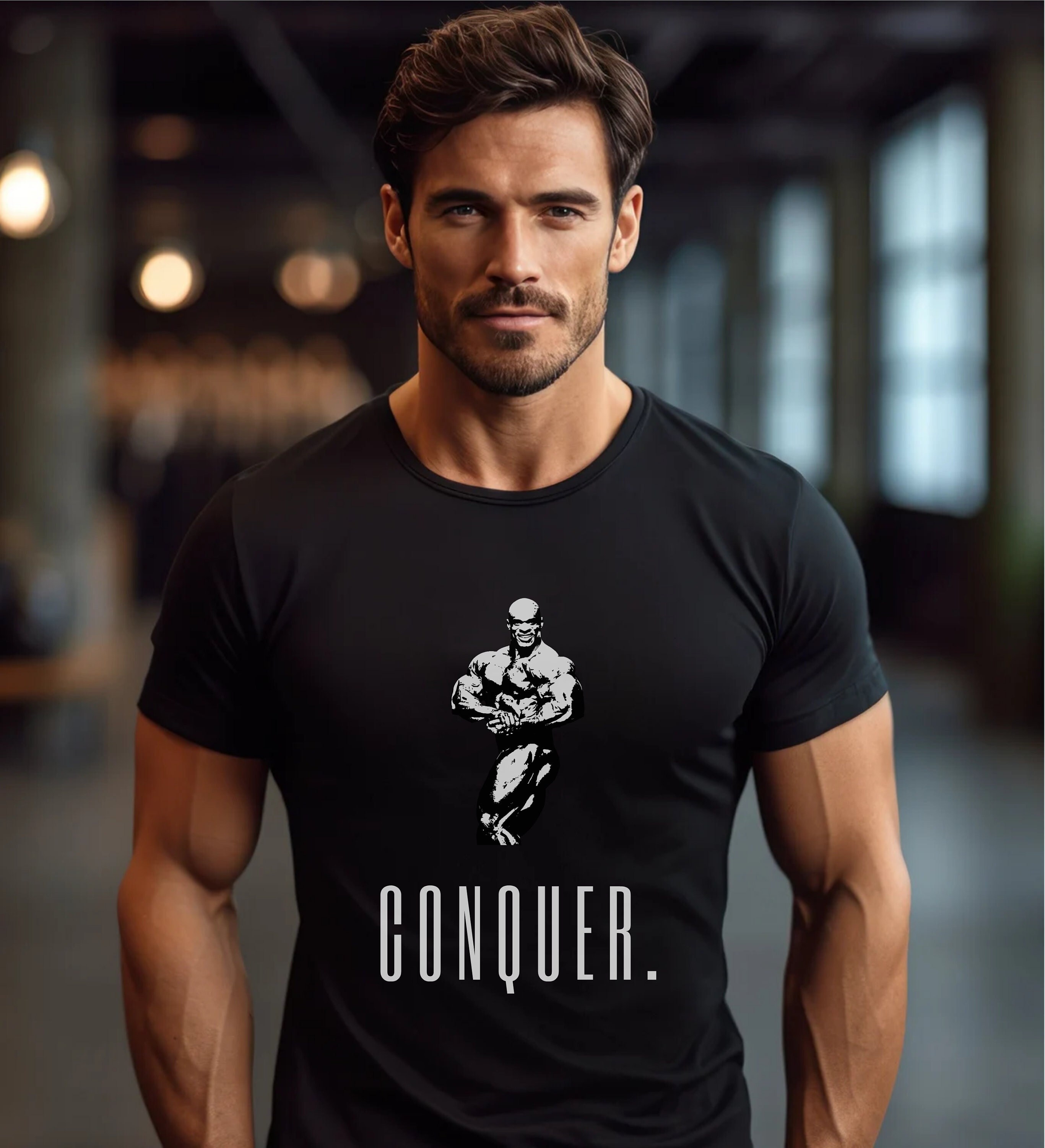 Ronnie Coleman Conquer Classic Bodybuilding T-shirt Oversized Unisex ...