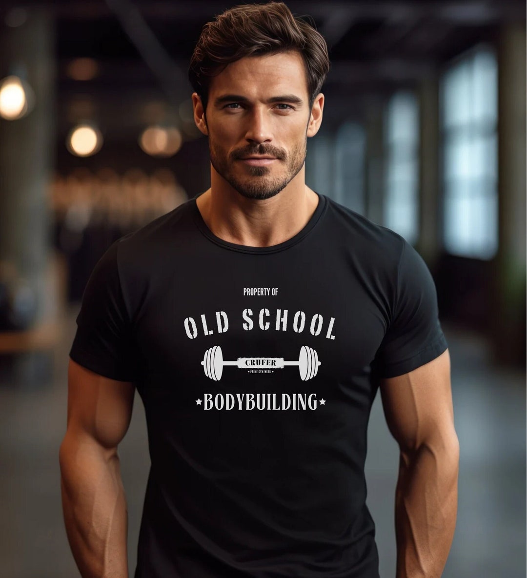 Old School Classic Bodybuilding T-shirt Oversized Gym Art Gift Unisex ...