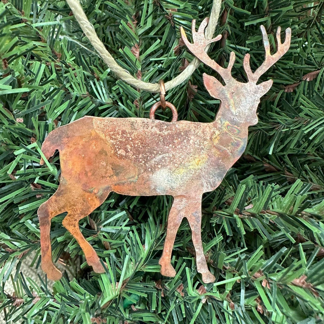 Copper Buck Deer Ornament - Etsy
