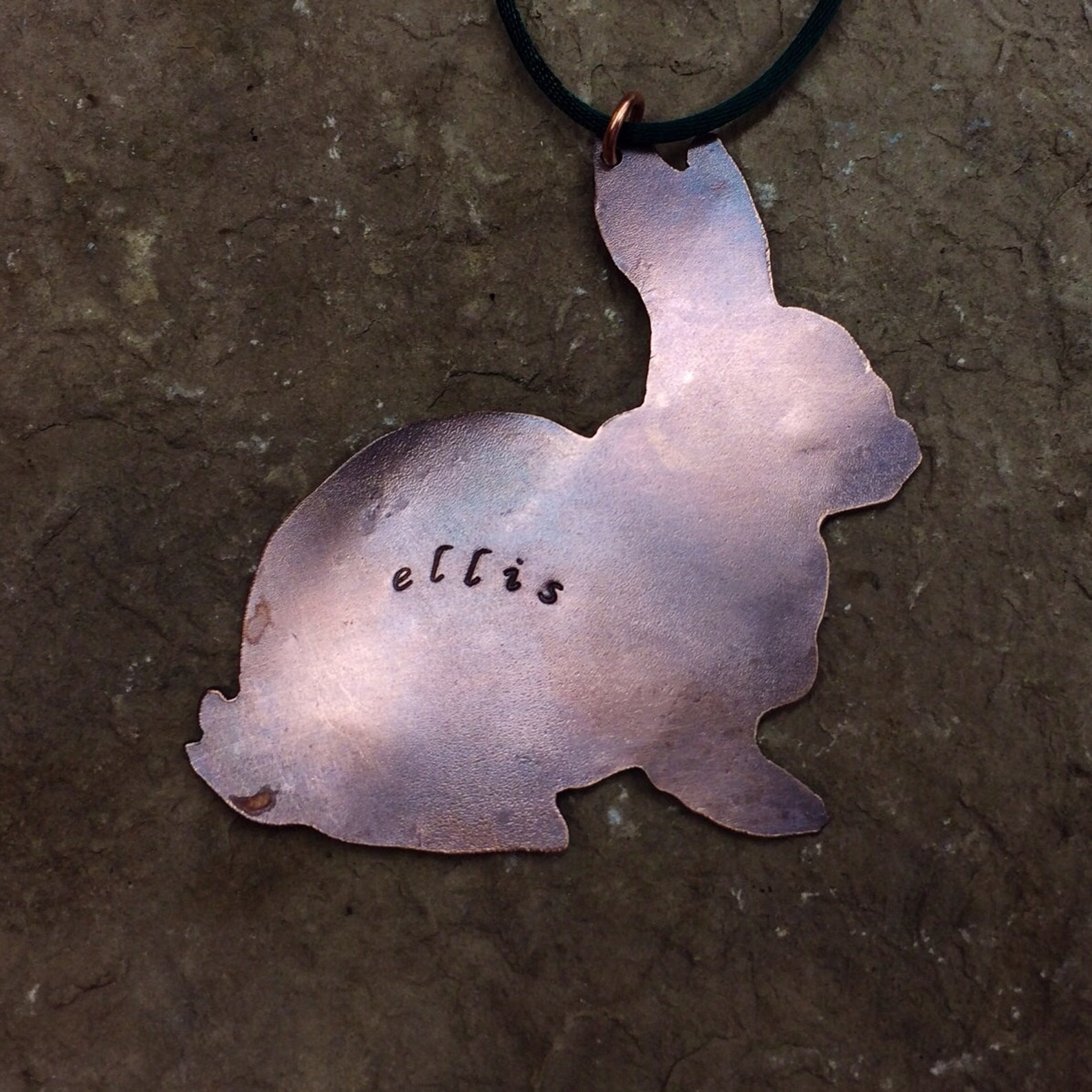 Copper Bunny Rabbit Ornament Blank or Personalized | Etsy