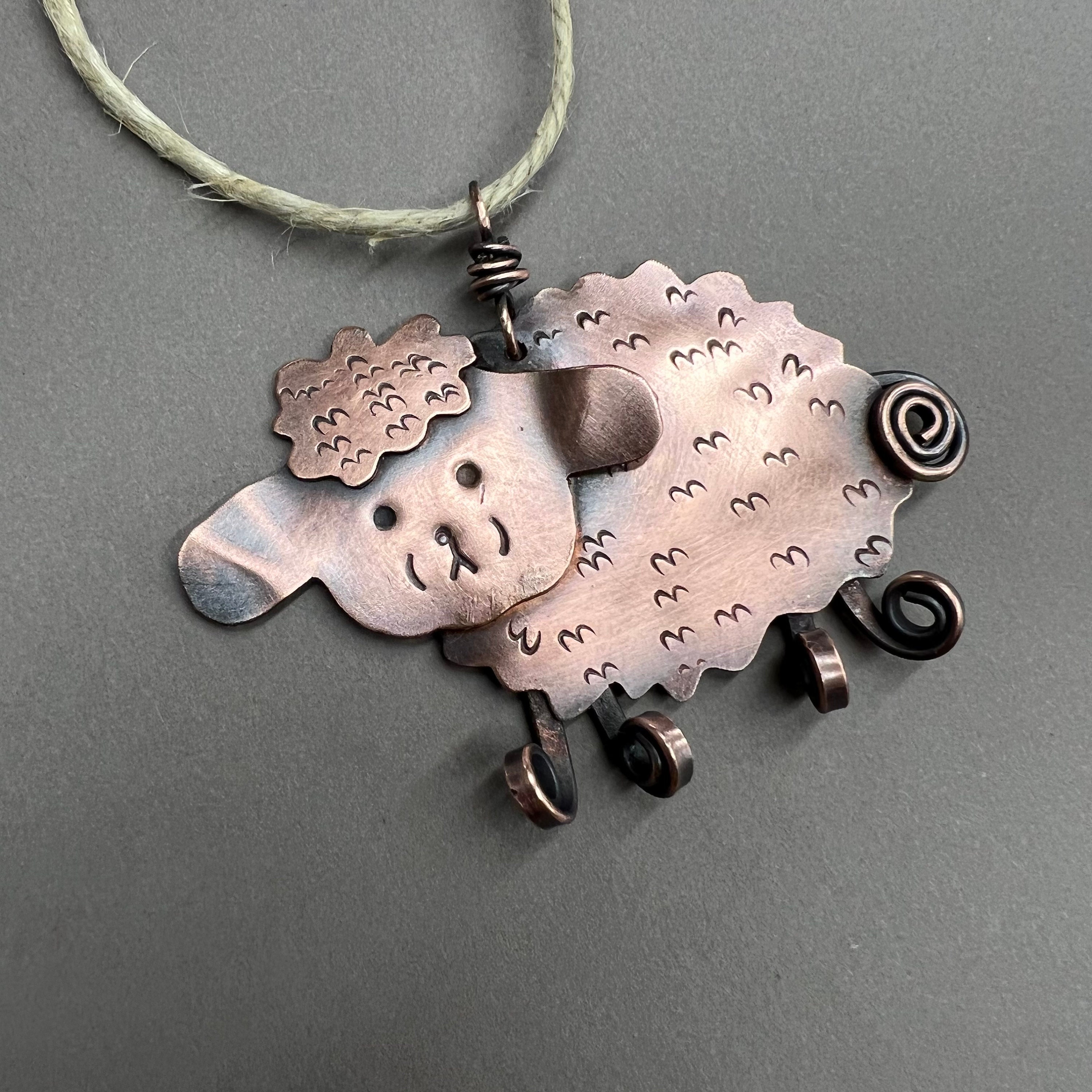 Copper Sheep Lamb Christmas Ornament - Etsy