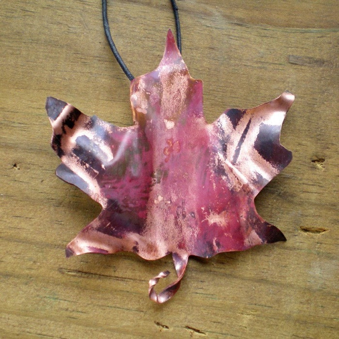 Copper Maple Leaf Christmas Holiday Ornament - Etsy