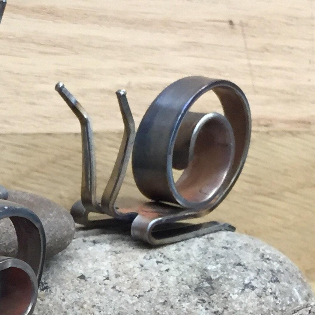 Fork Snail Sculpture, Recycled Stainless Fork - Etsy