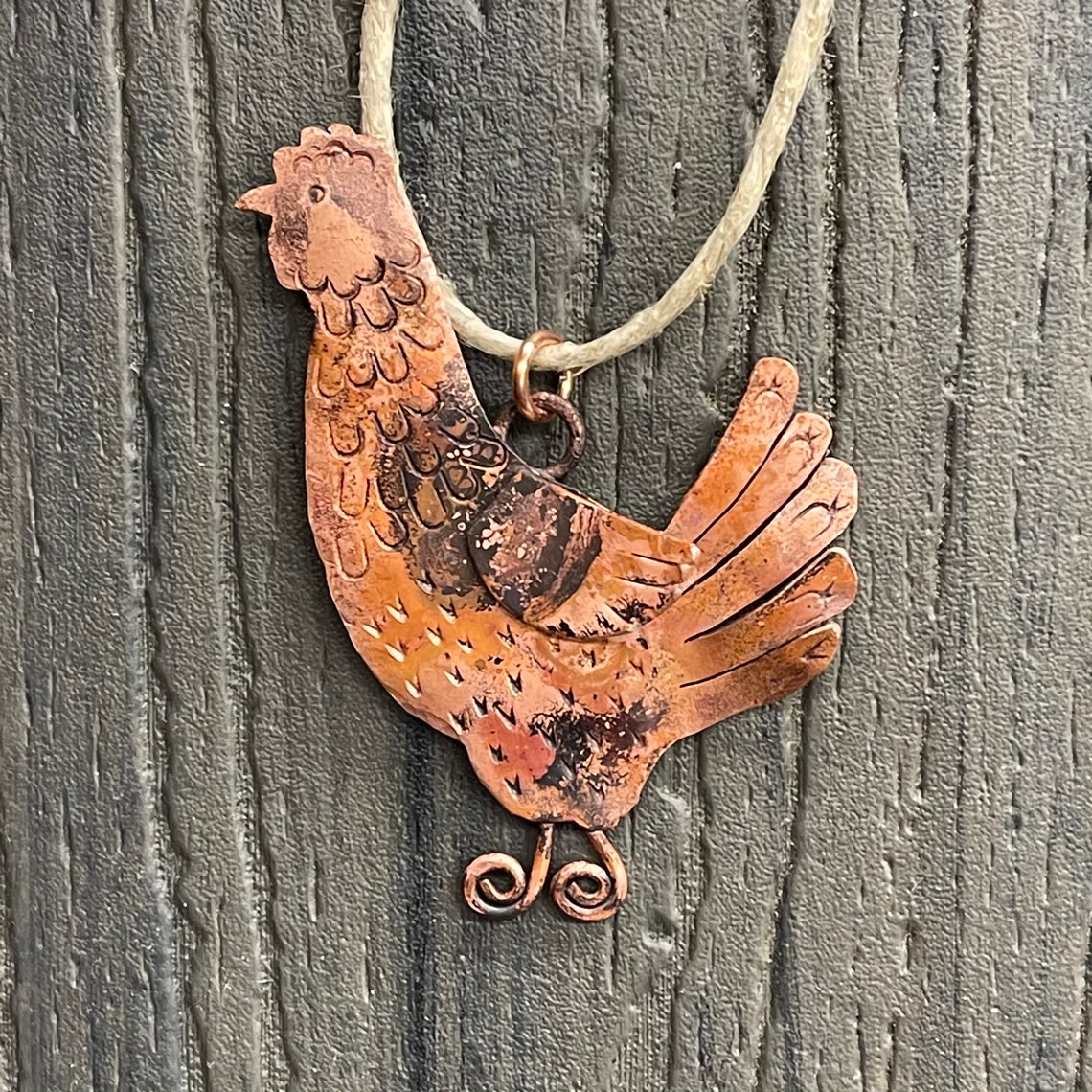 Copper Chicken or Rooster Ornament - Etsy