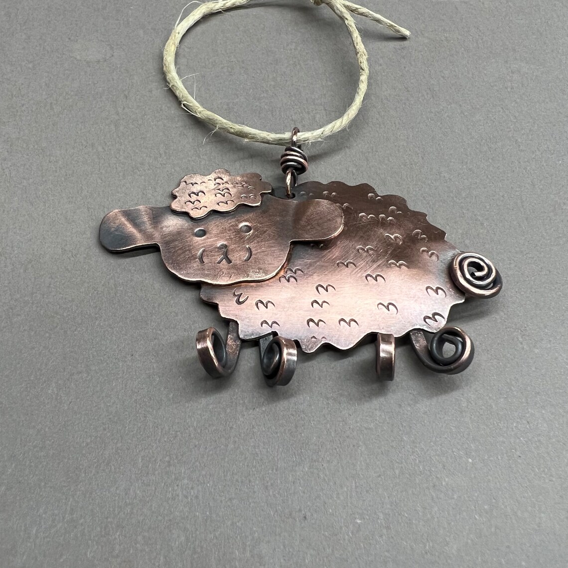 Copper Sheep Lamb Christmas Ornament - Etsy