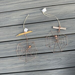 Copper Spider Web, Indoor-outdoor Garden Hanging Decoration - Etsy