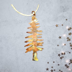 Copper Evergreen-redwood-pine Tree Ornament - Etsy