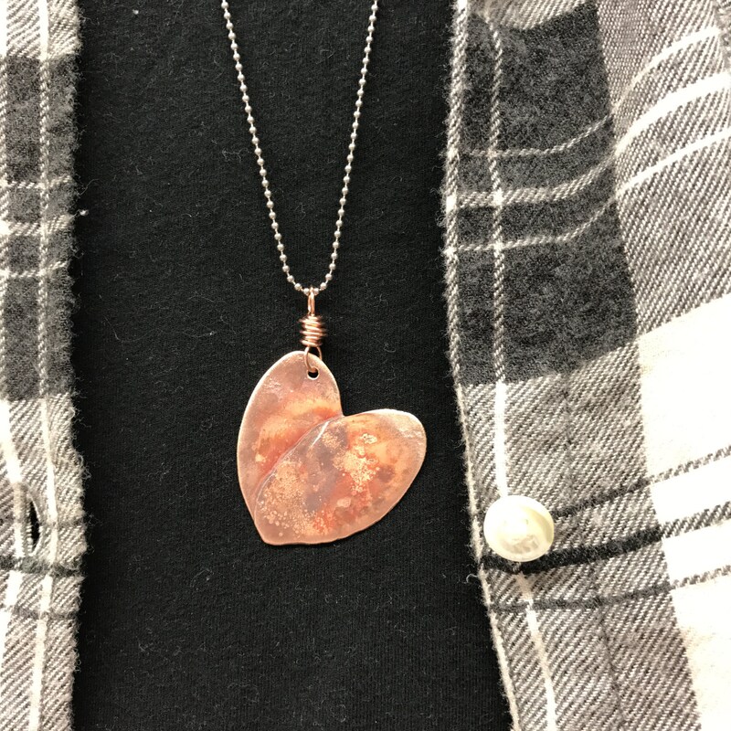 Penny Heart Necklace - Etsy