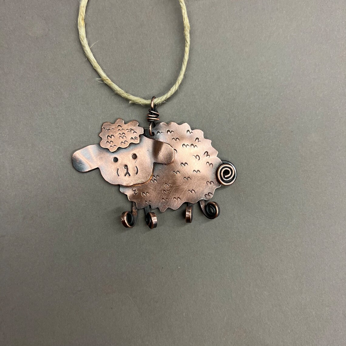 Copper Sheep Lamb Christmas Ornament - Etsy