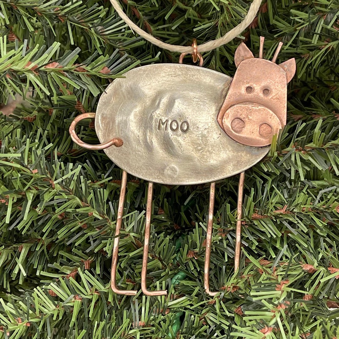 Spoon Cow Ornament - Etsy