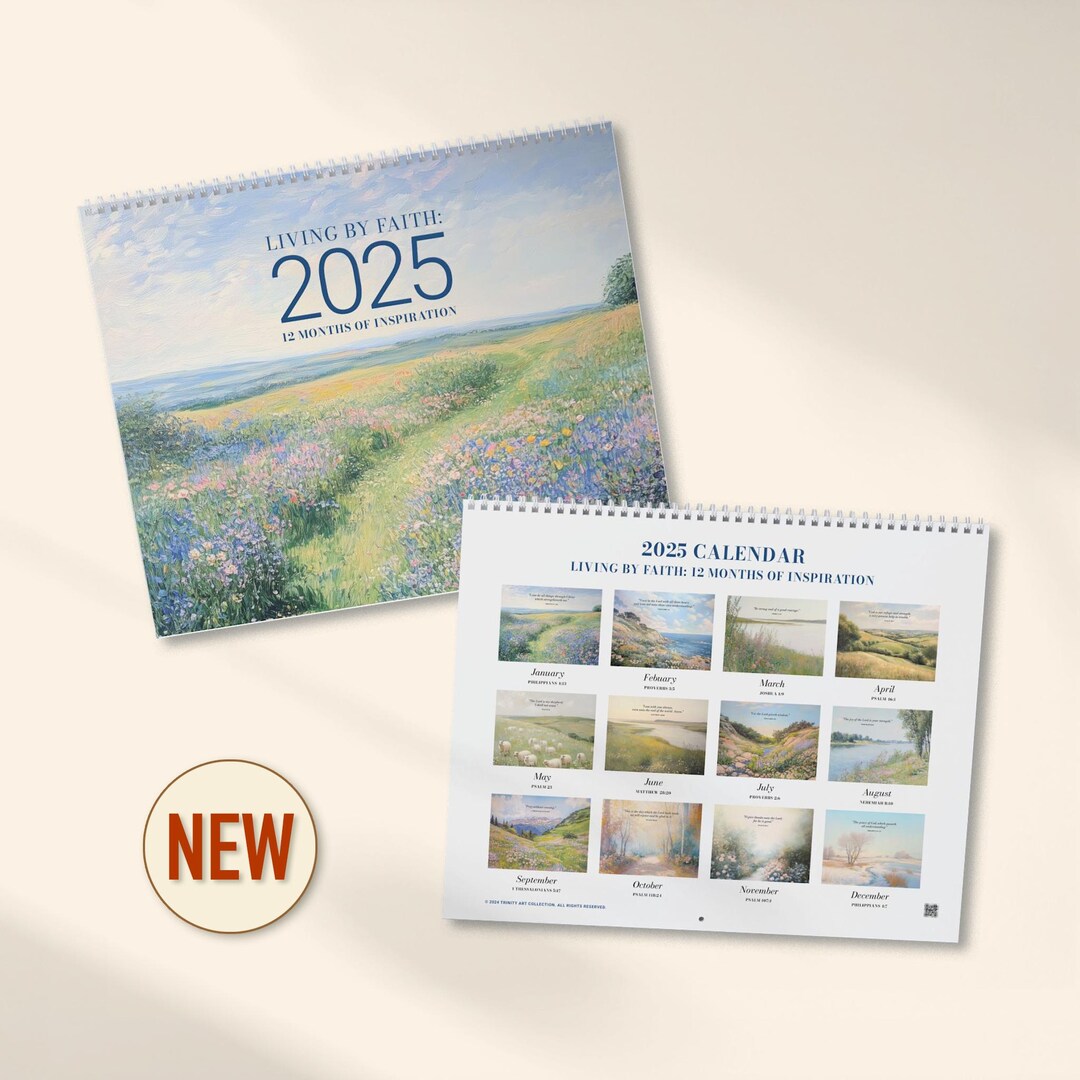 Bible Verse Wall Calendar 2025 Stationery, Christian Inspirational ...