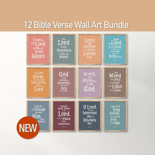 Bible Verse Poster - Etsy