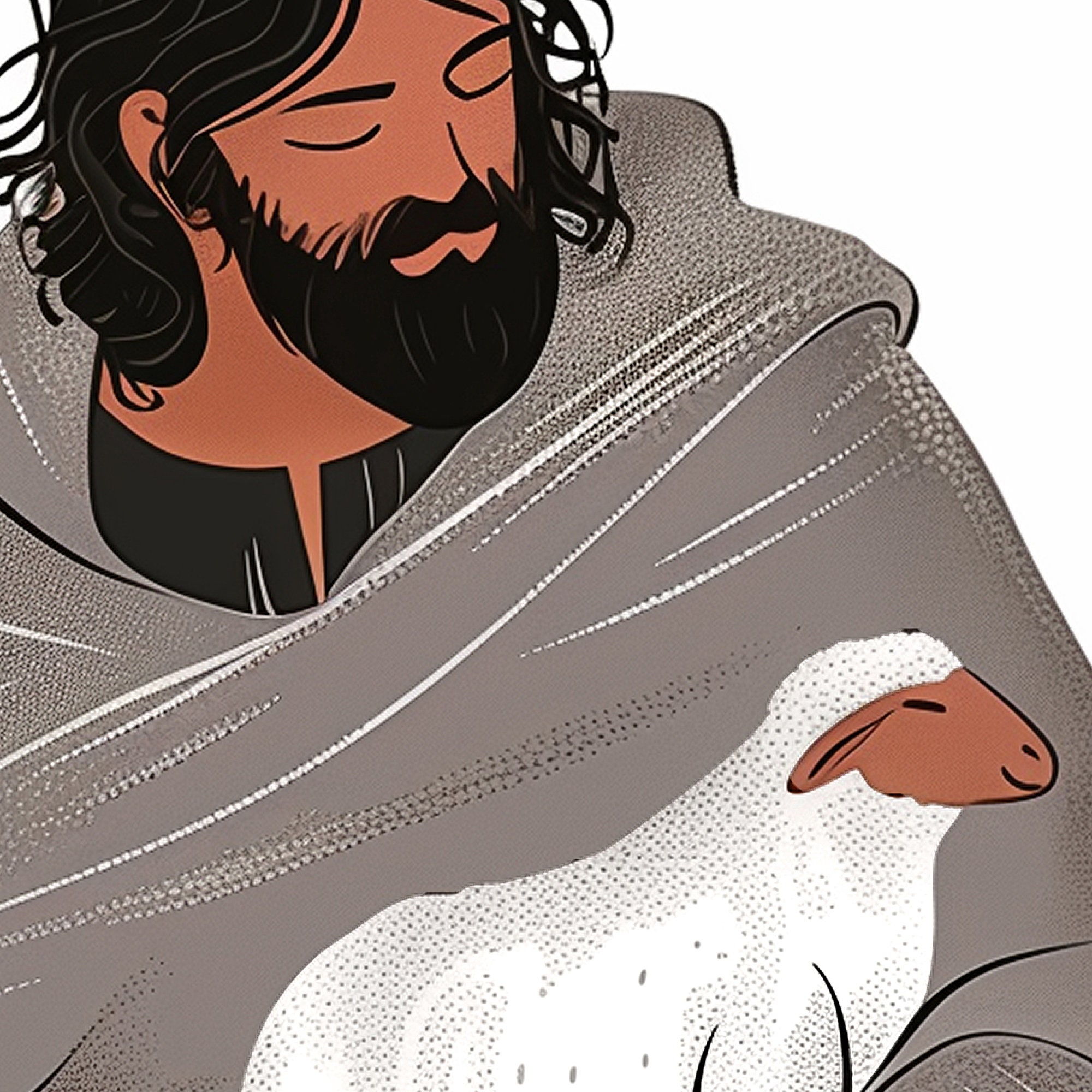 Good Shepherd Parable of the Lost Sheep, Christian Wall Art Home Decor ...