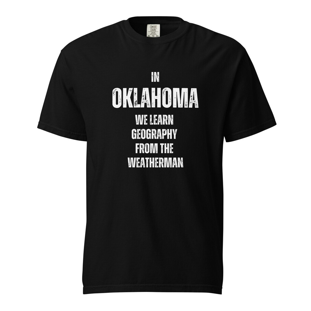 Oklahoma Geography (white Letters) - Etsy
