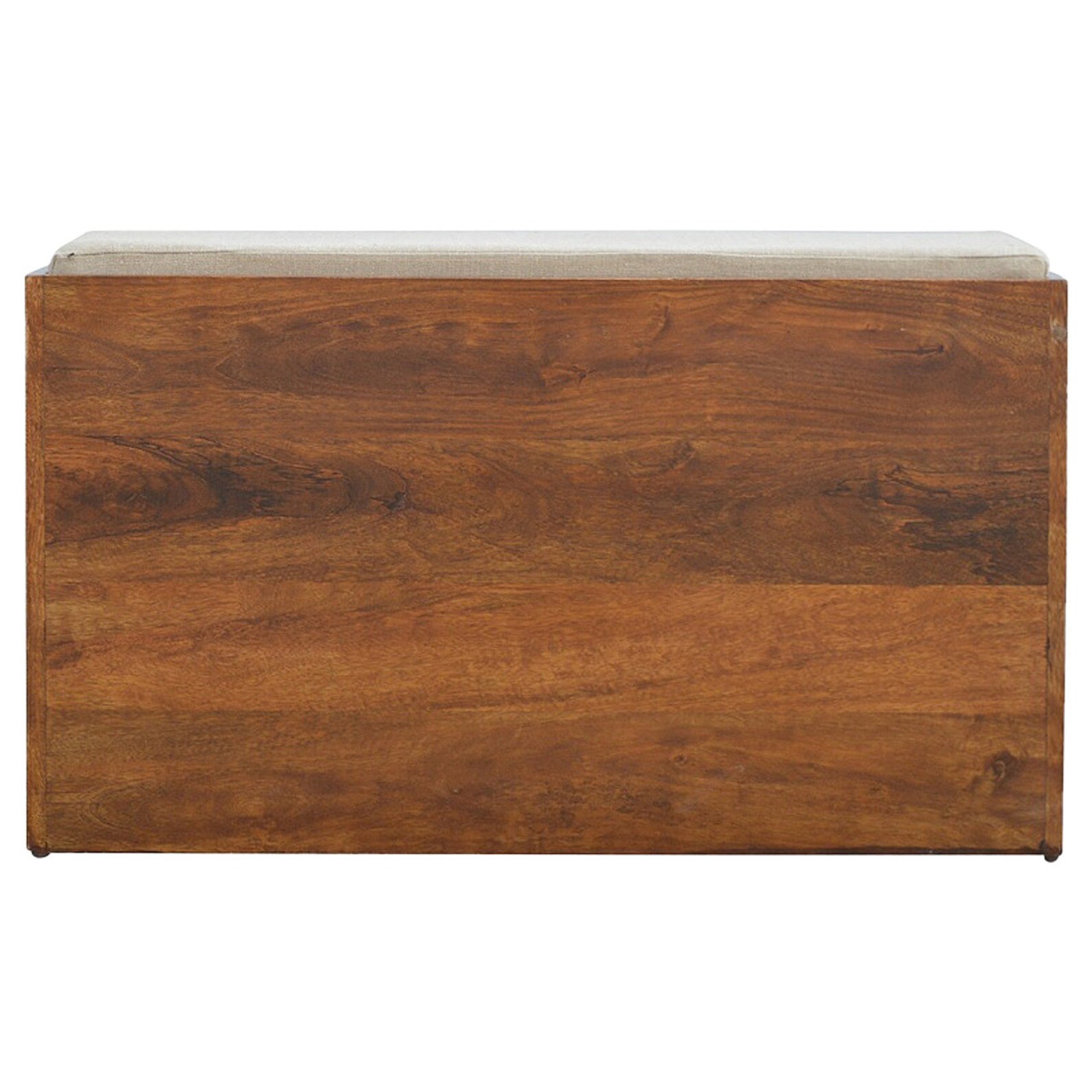 Mud Linen Pull Out Shoe Bench, Modern Solid Mango Wood Storage Bench ...