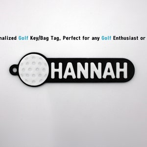 Custom Golf Bag Tag | Personalized Golf Keychain, Unique Golfer Gift ...