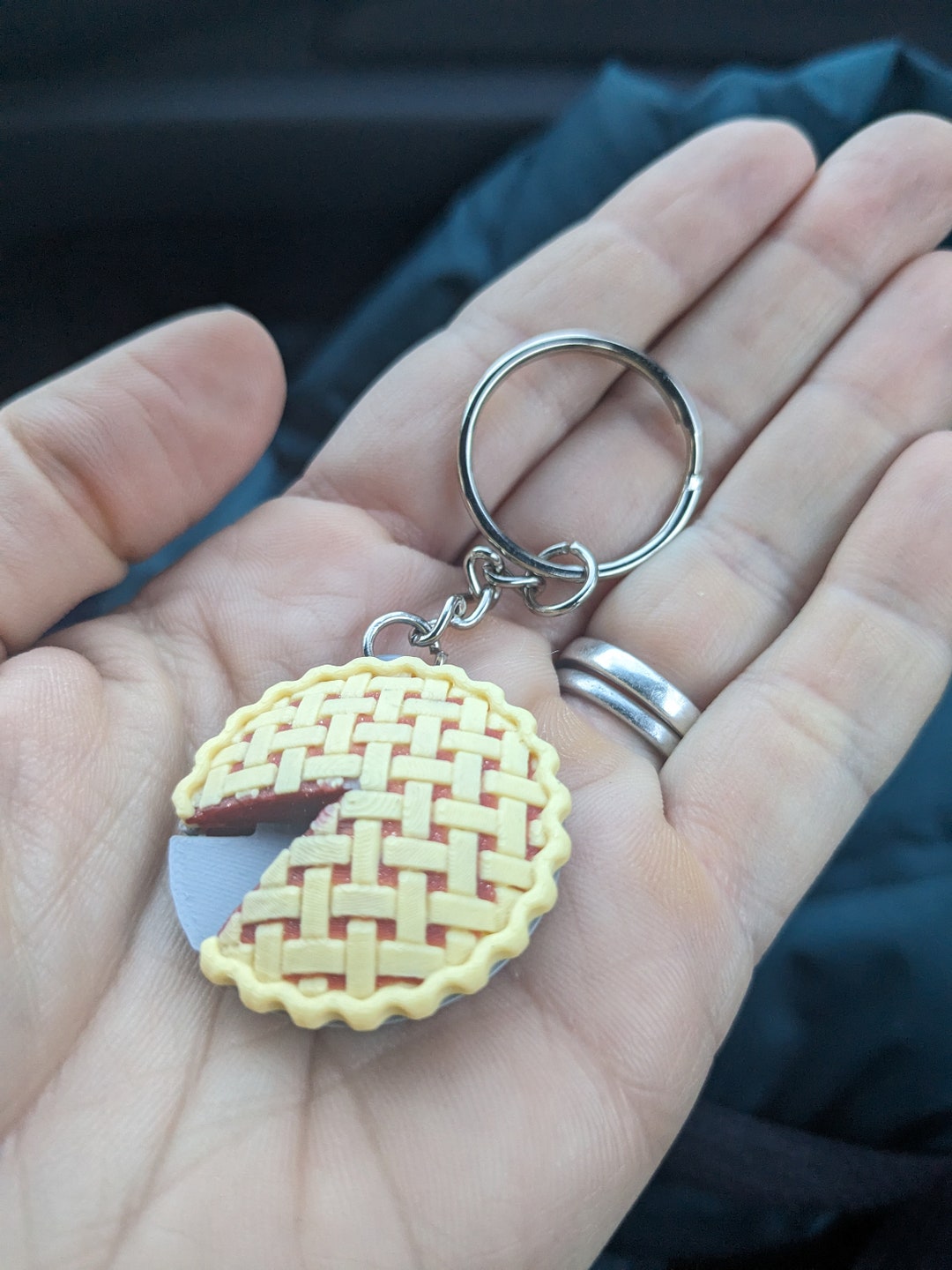 Pie Shaped Yarn Cutter Keychain - Color Version - Etsy