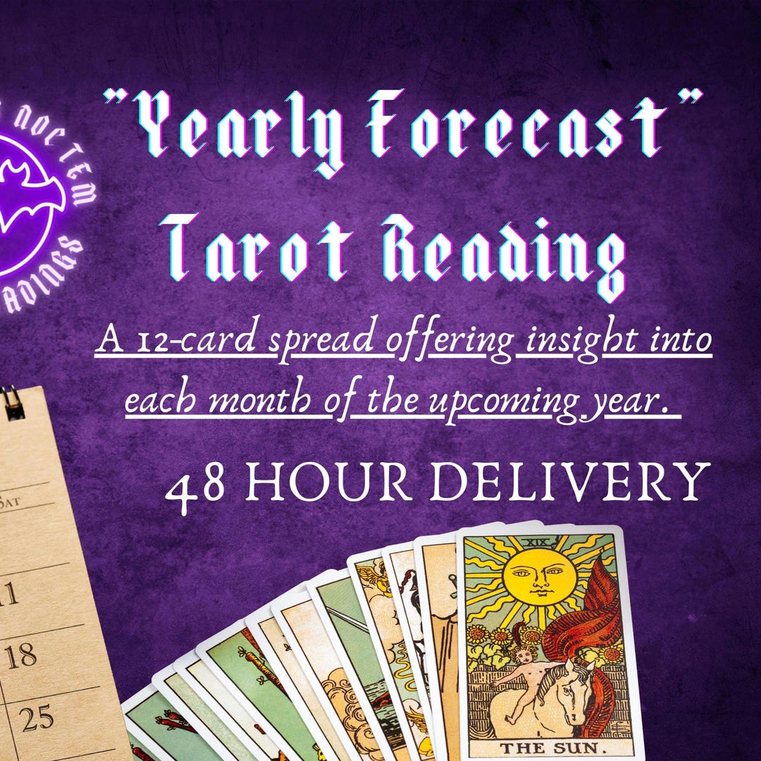 Yearly Tarot Forecast 12-month Roadmap for the Year Ahead48 Hour Delivery - Etsy
