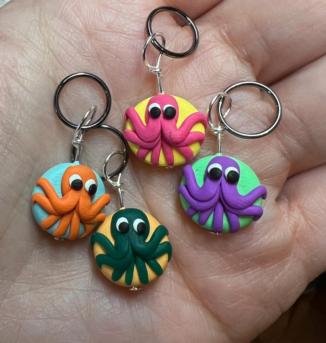 Octopus Stitch Markers (consortium of 4) - Etsy