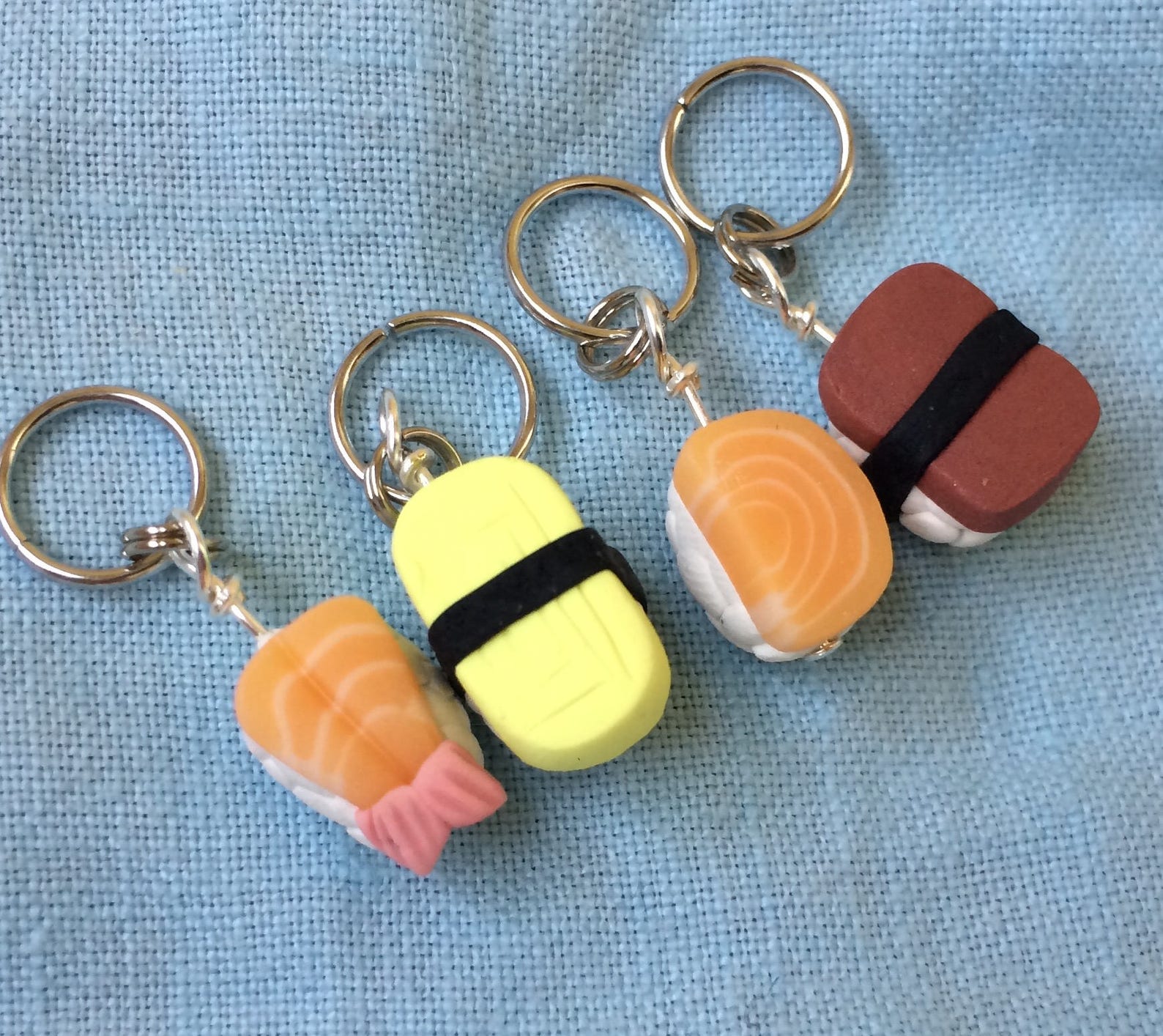 Mini Nigiri Sushi Stitch Markers set of 4 | Etsy