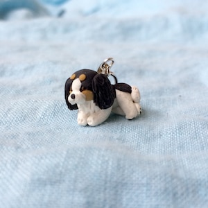 Miniature Clay Cavalier King Charles Spaniel Sculpted Stitch Markers ...