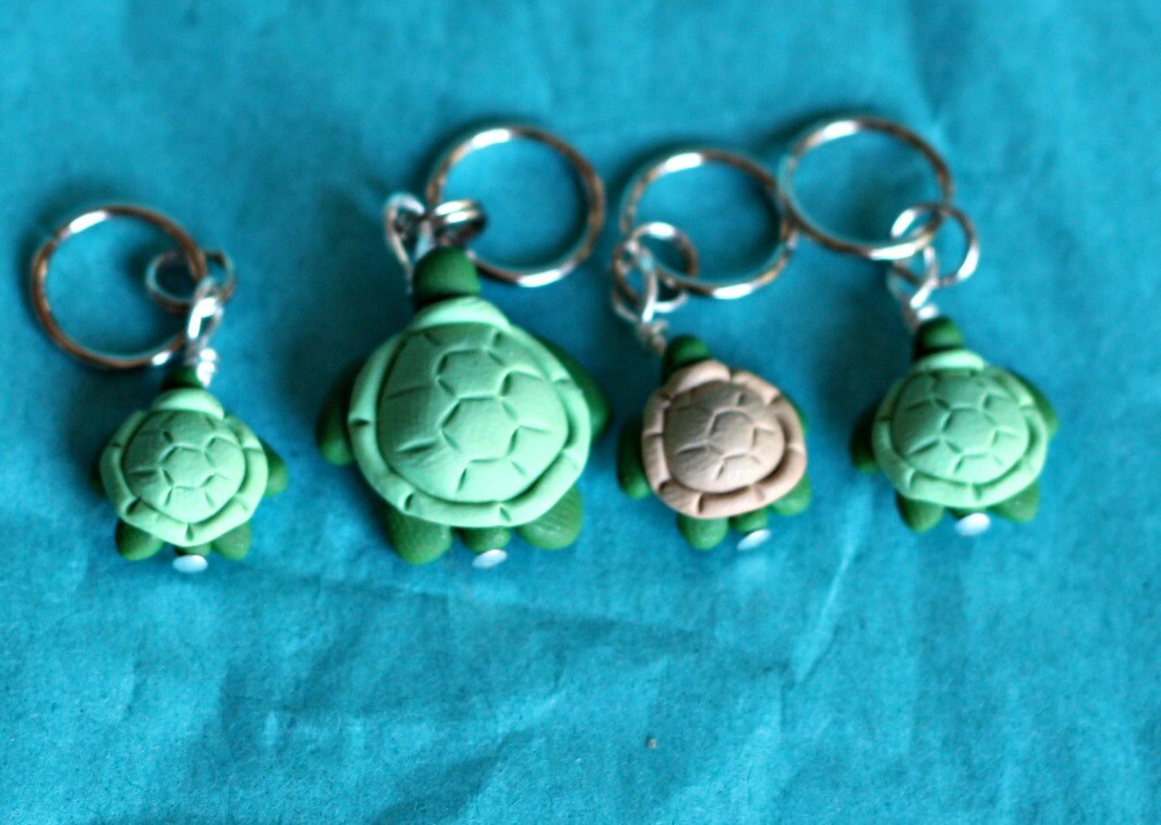 Green Sea Turtle Stitch Markers turn of 4 - Etsy
