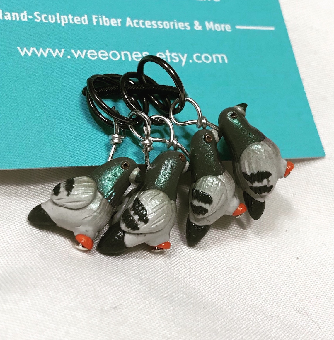 Pigeon Stitch Markers Flock of 4 - Etsy