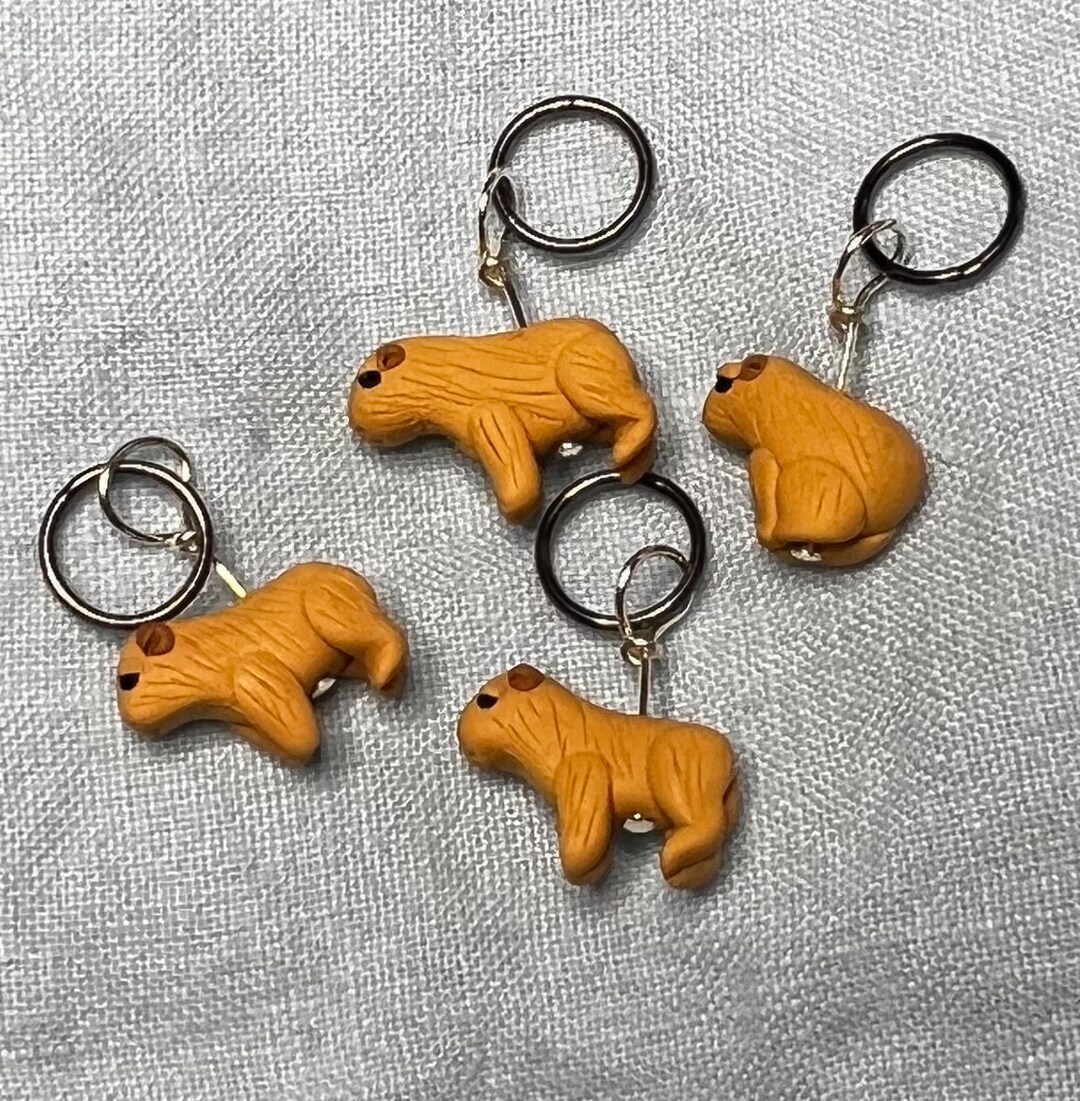 Capybara Stitch Markers (herd of 4) - Etsy