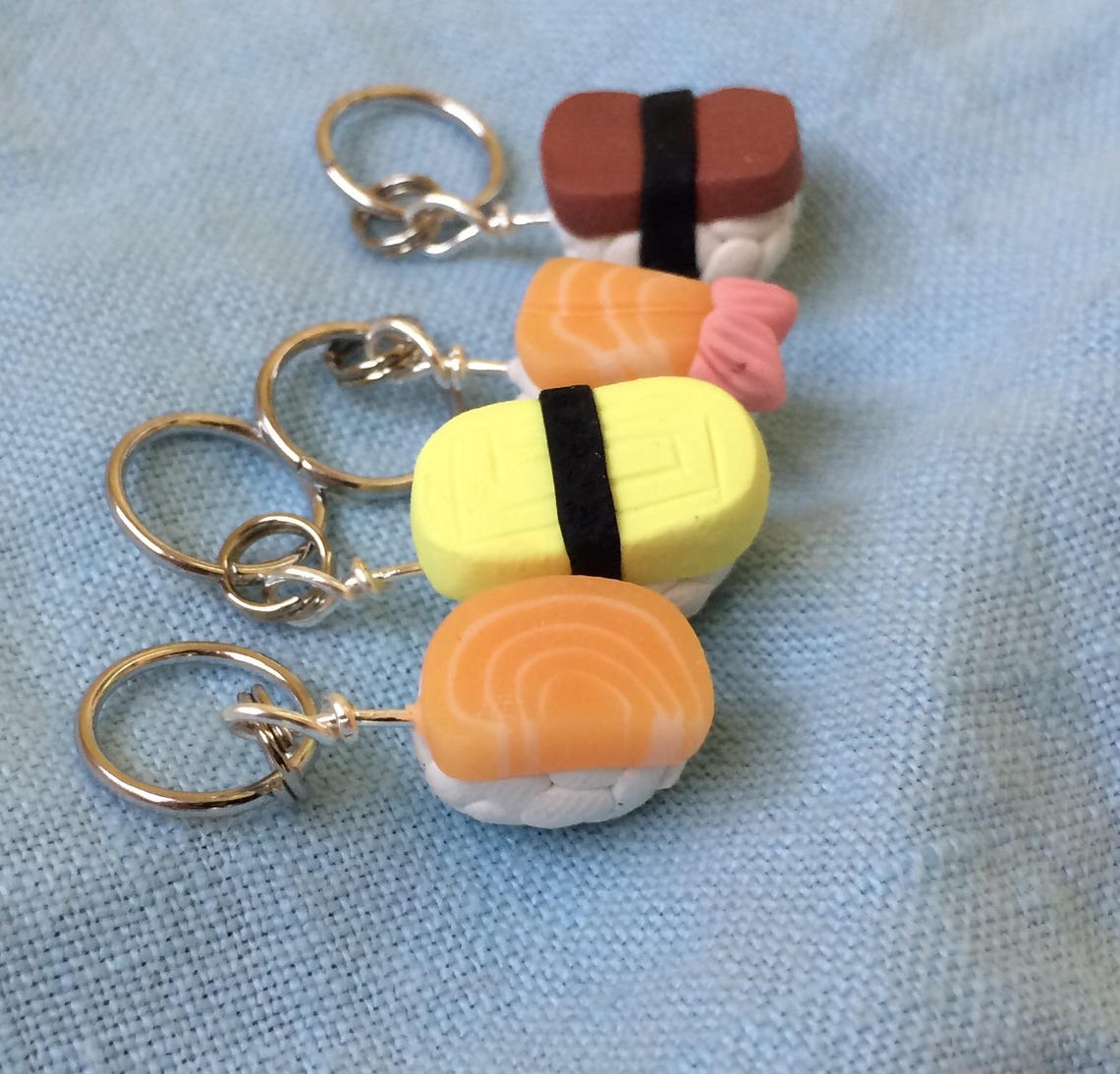 Mini Nigiri Sushi Stitch Markers set of 4 | Etsy