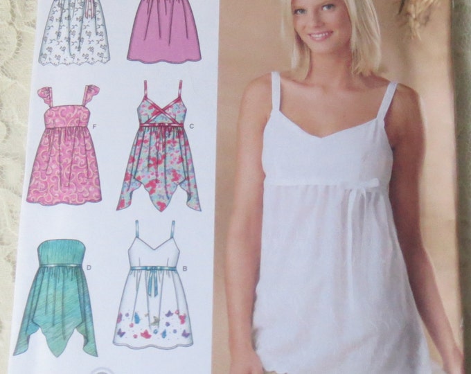 Simplicity 4127 Sewing Pattern Summer Shirts Tops Size Misses H5 6 - 14 ...