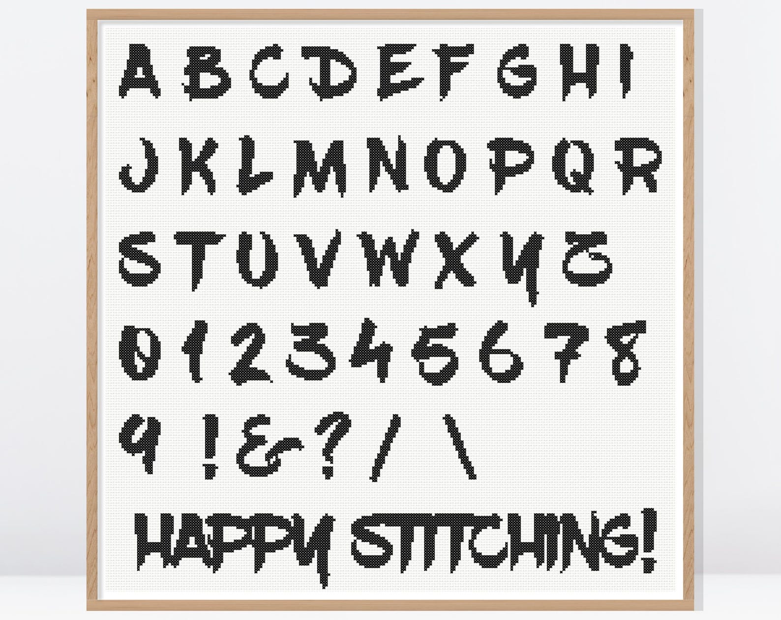 Script Brush Cross Stitch Alphabets • Script Cross Stitch Fonts • Cross ...
