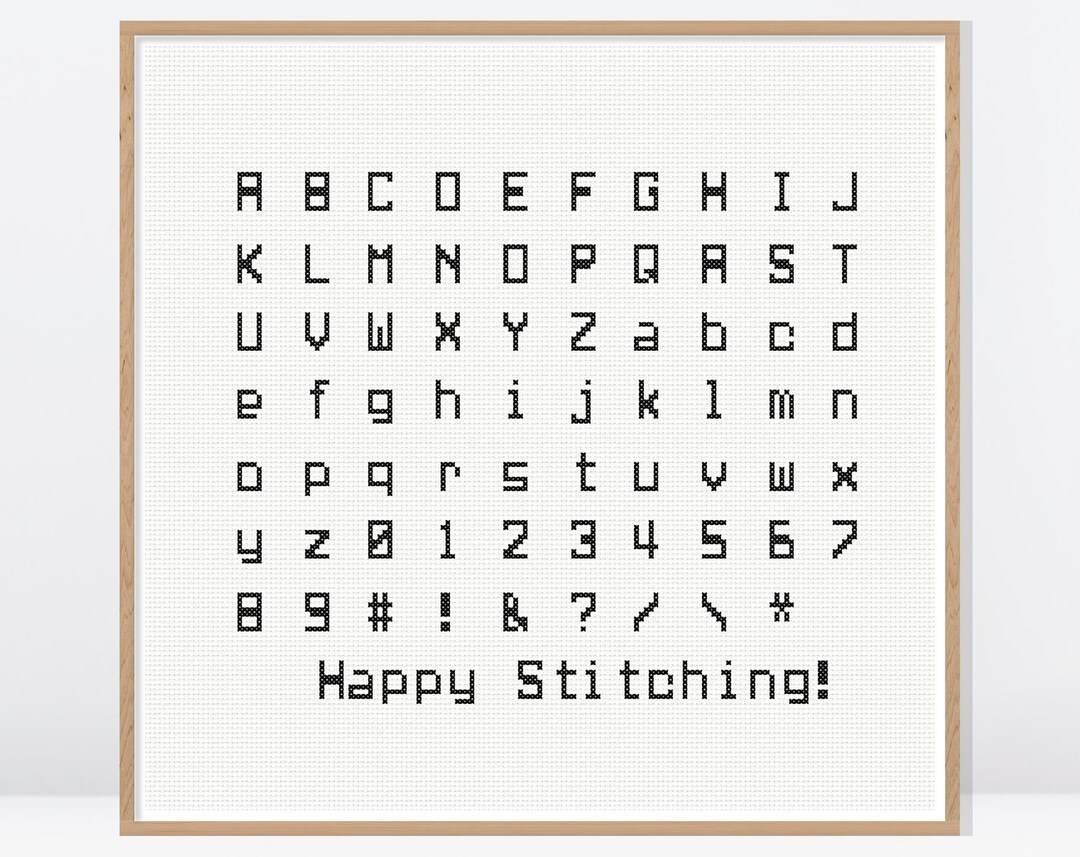 Tiny Cross Stitch Alphabets • Cross Stitch Fonts • Small Cross Stitch ...