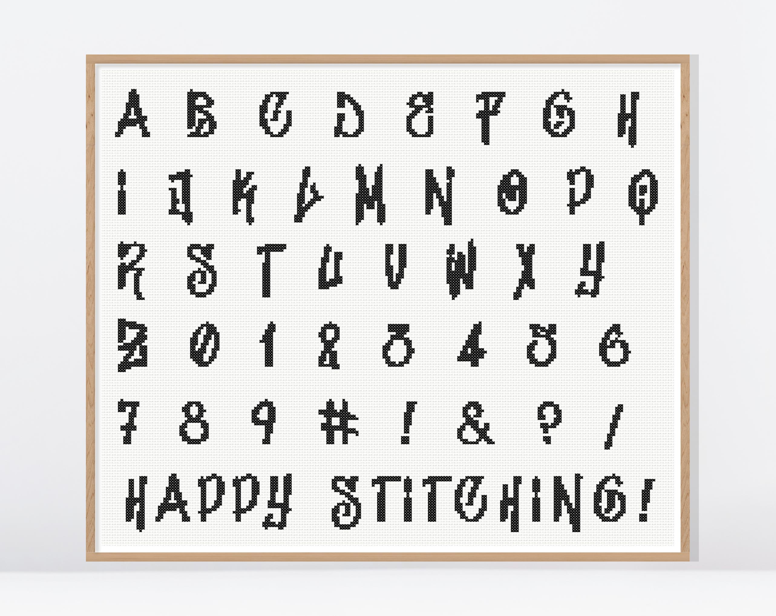 Graffiti Cross Stitch Alphabets • Script Cross Stitch Fonts • Cross ...